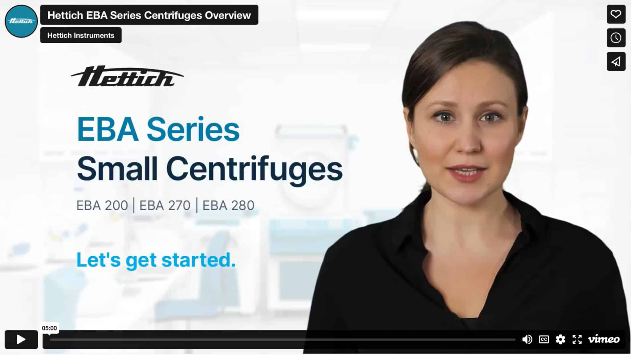 EBA 200 | EBA 200 S | Small Centrifuge | Hettich N America