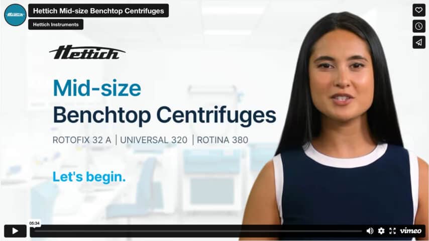 UNIVERSAL 320 | UNIVERSAL 320 R | Benchtop Centrifuge | Hettich