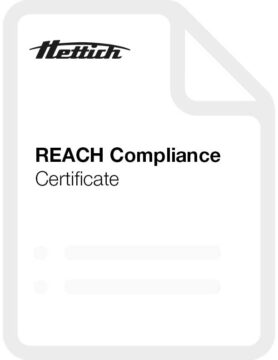 Certificate REACH Compliance | Hettich North America